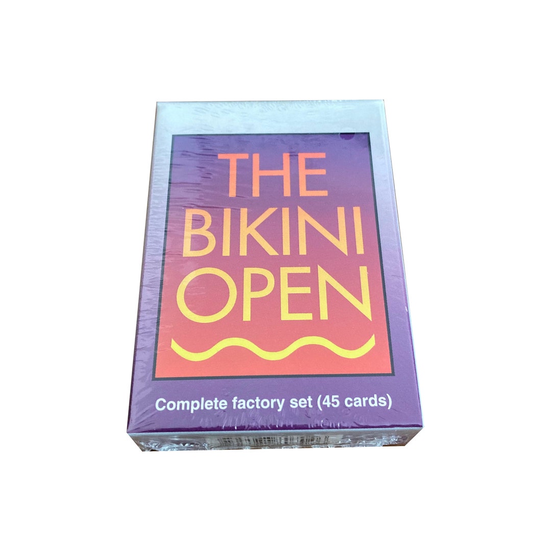 The Bikini Open Complete Factory Sealed Set of 45 Vintage Trading Cards. T & M Enterprises 1992 ...