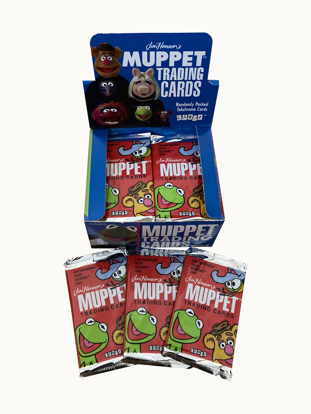 3 Packs of Jim Henson's Muppets Trading Cards. Each Pack Contains 8 ...