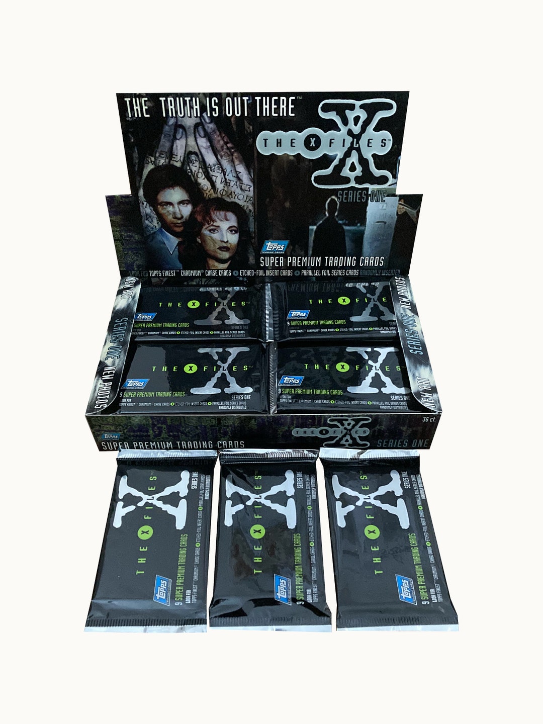3 Packs of the X-files Season 1 Vintage Trading Cards. 9 Cards per Pack ...