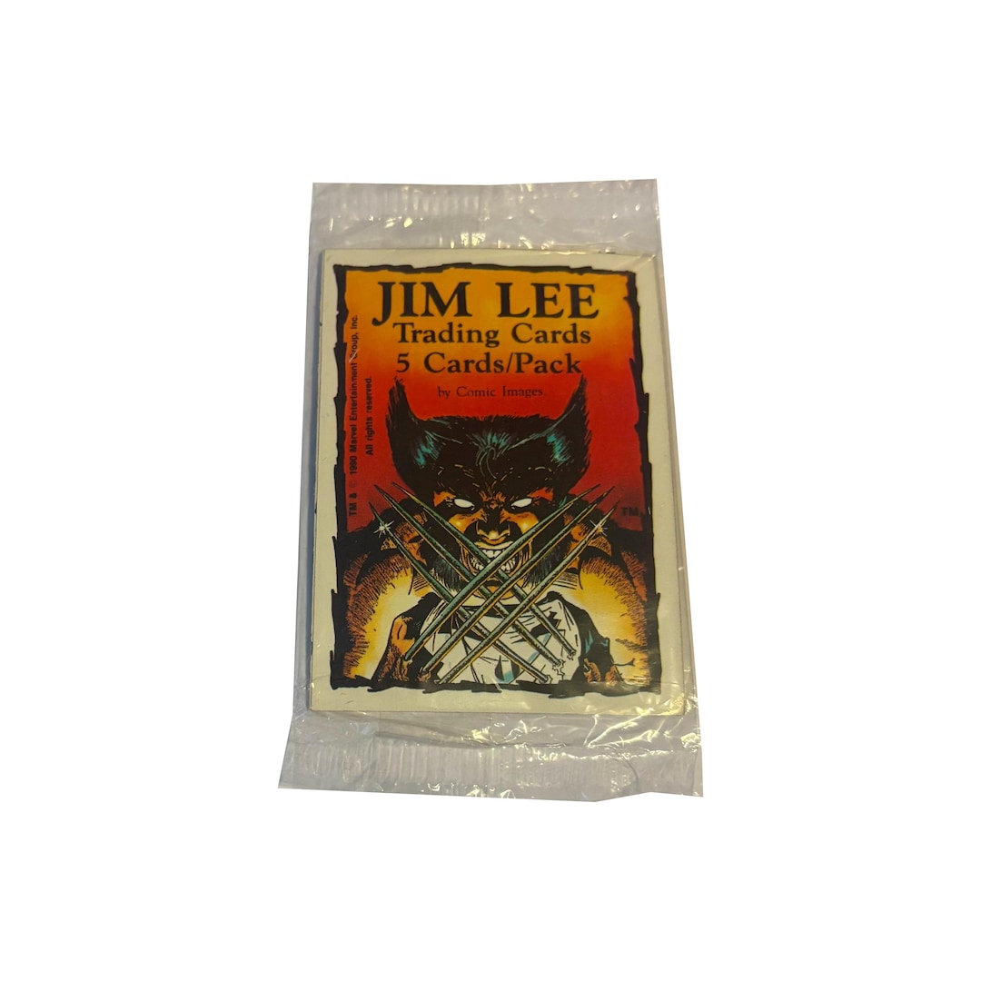 1 Pack of Vintage Jim Lee Trading Cards. Series 1. 5 Cards per Pack ...