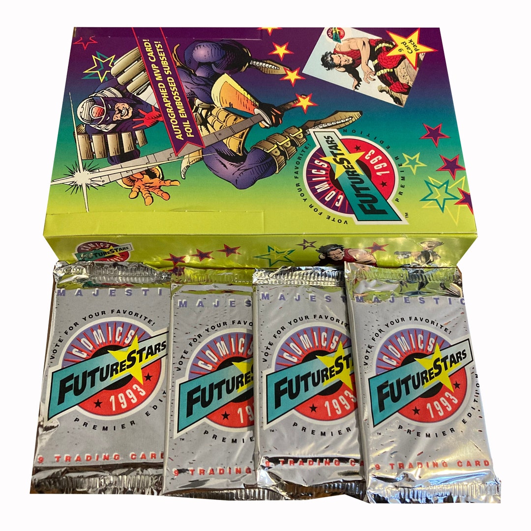 4 Packs of Comics Future Stars Premier Edition Vintage Trading Cards. 9 ...