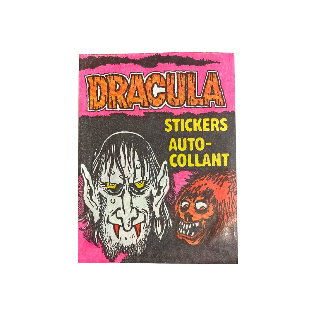 1 Pack of Dracula Stickers by Monty Factories (holland). Very Rare ...