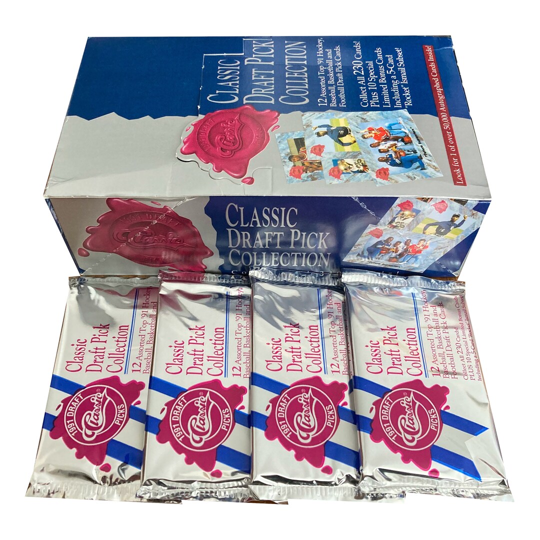 4 Packs of 1991 Draft Pick Collection Vintage Trading Cards. Baseball ...