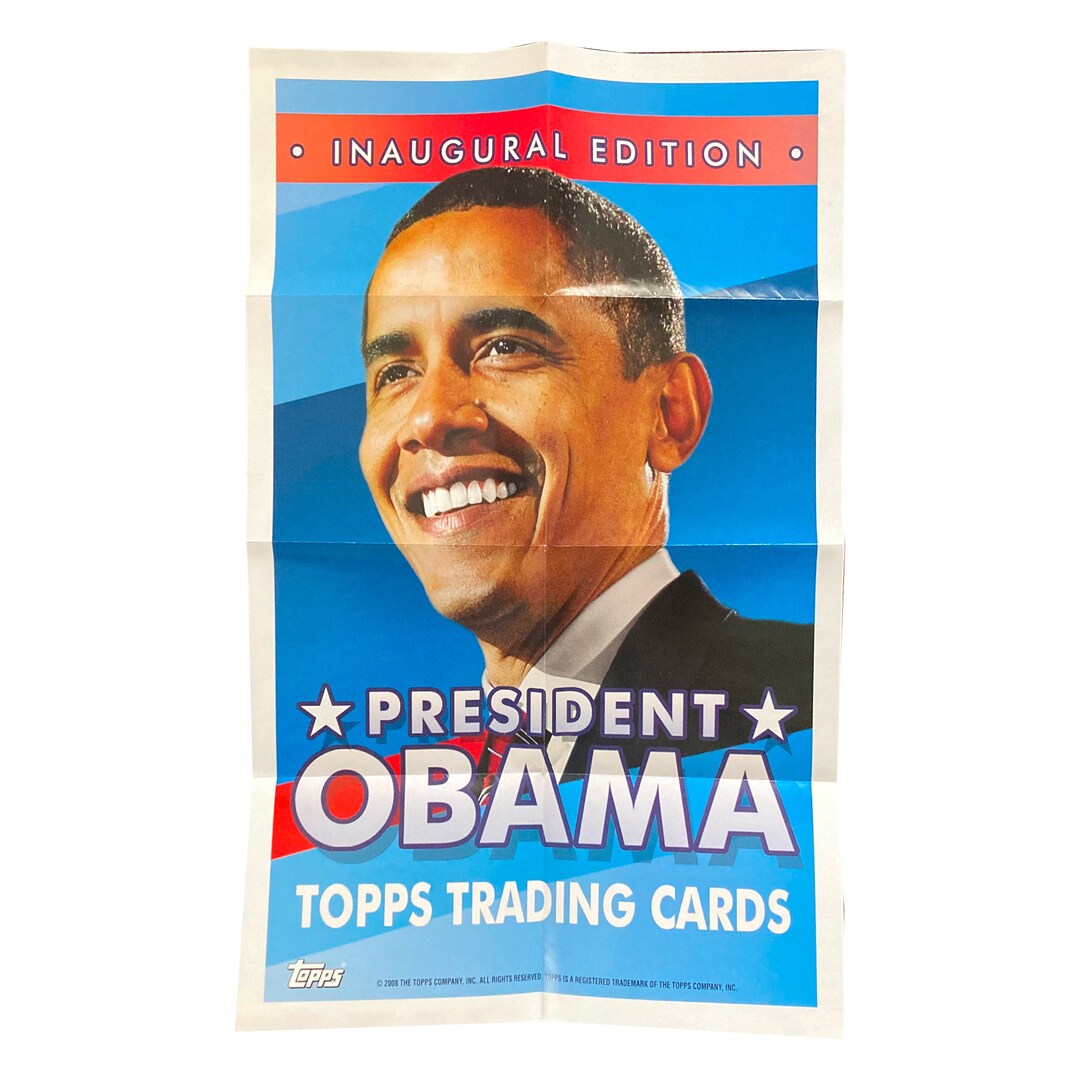 President Obama Vintage Trading Cards Box Topper Poster. Measures 10.5 ...