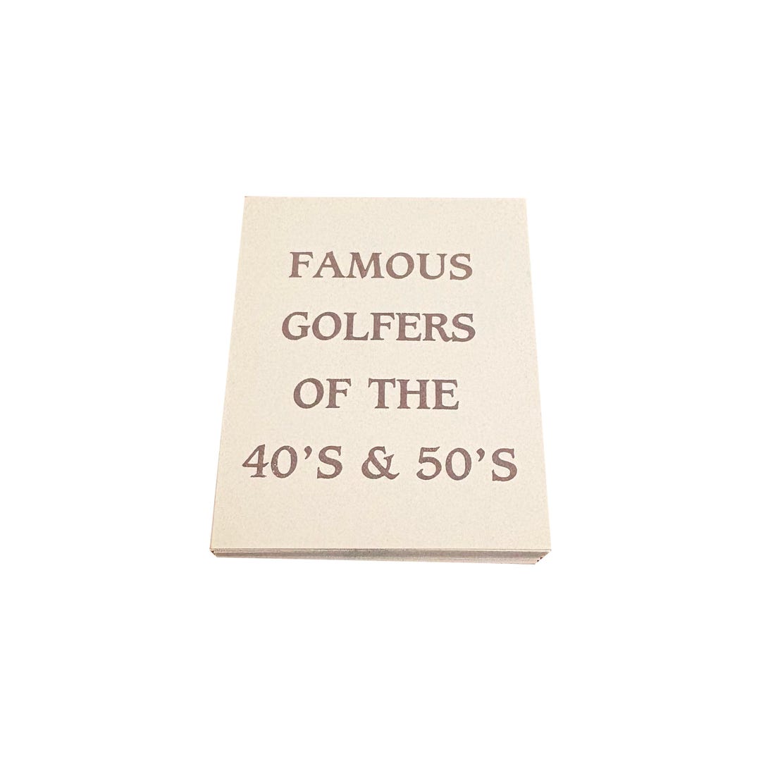Famous Golfers of the '40s & '50s Complete Set of 25 Vintage Trading ...
