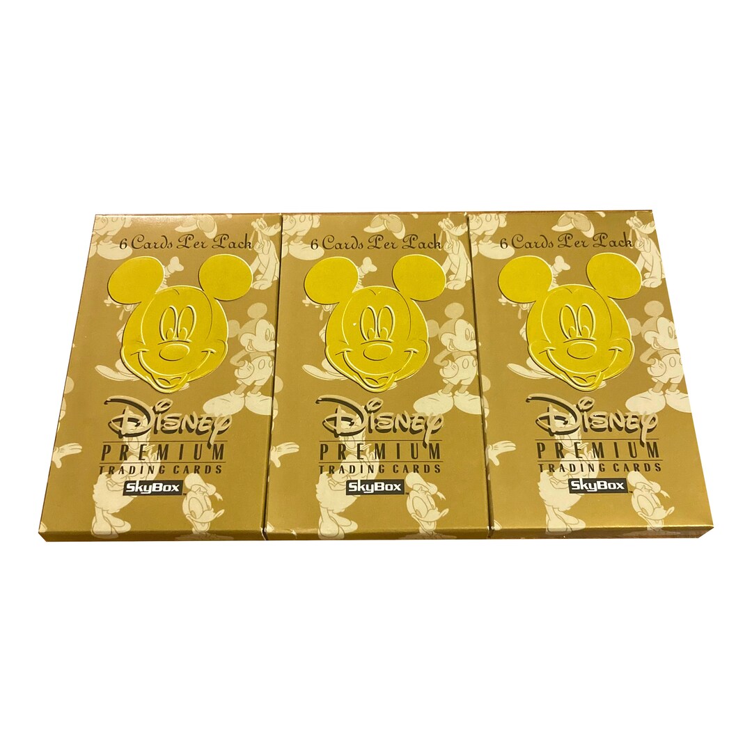 3 Packs of Disney Premium Trading Cards. 6 Cards per Pack. Skybox 1995 ...