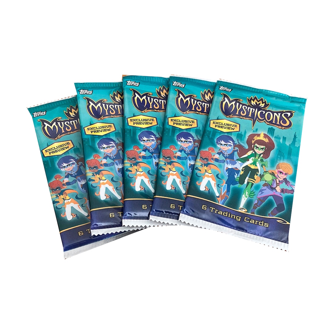 5 Packs of Mysticons Vintage Trading Cards. 6 Cards per Pack. Collect ...