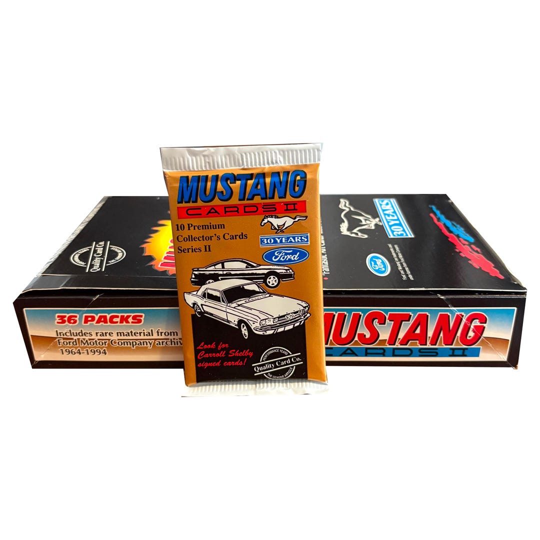1 Pack of Mustang Cards Series II. 30th Anniversary Edition. 10 Cards ...