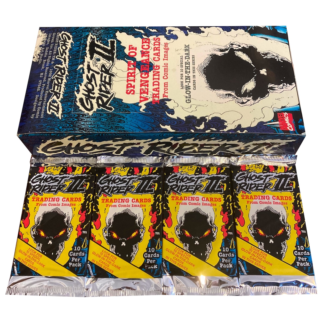 4 Packs of Ghost Rider II Spirit of Vengeance Vintage Trading Cards. 10 ...