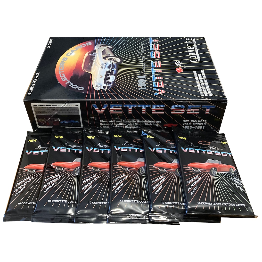 6 Packs of Vette Set Premium Corvette Trading Cards. '53 to '91. 10 ...