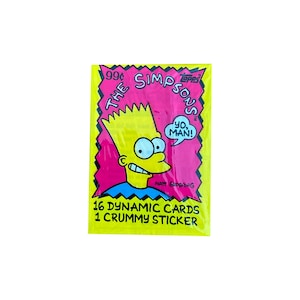 1 JUMBO Pack of the Simpsons Vintage Trading Cards. You Choose Wrapper ...