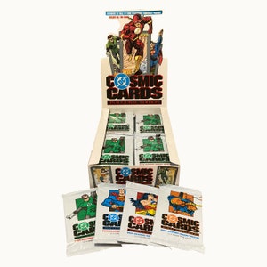 4 Packs of DC Cosmic Cards Inaugural Edition Vintage Trading Cards. 12 ...