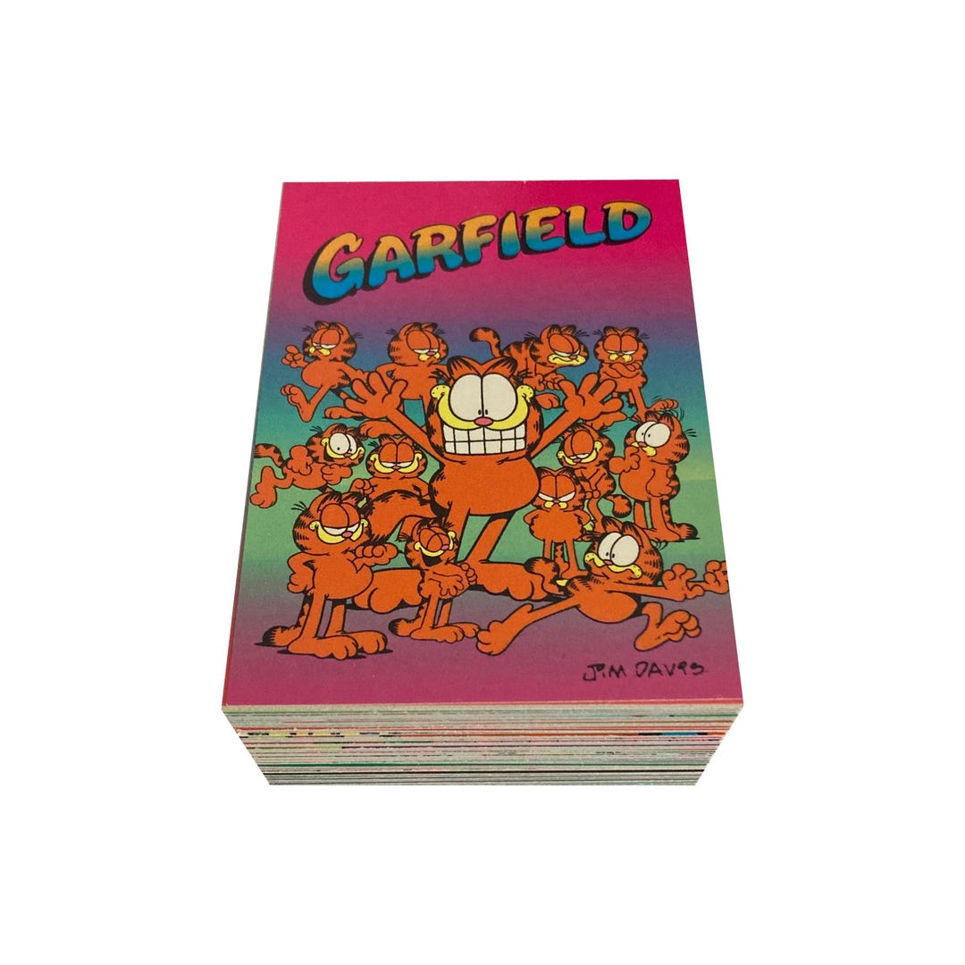 Garfield Complete Base Set of 90 Vintage Collector Cards in Excellent ...