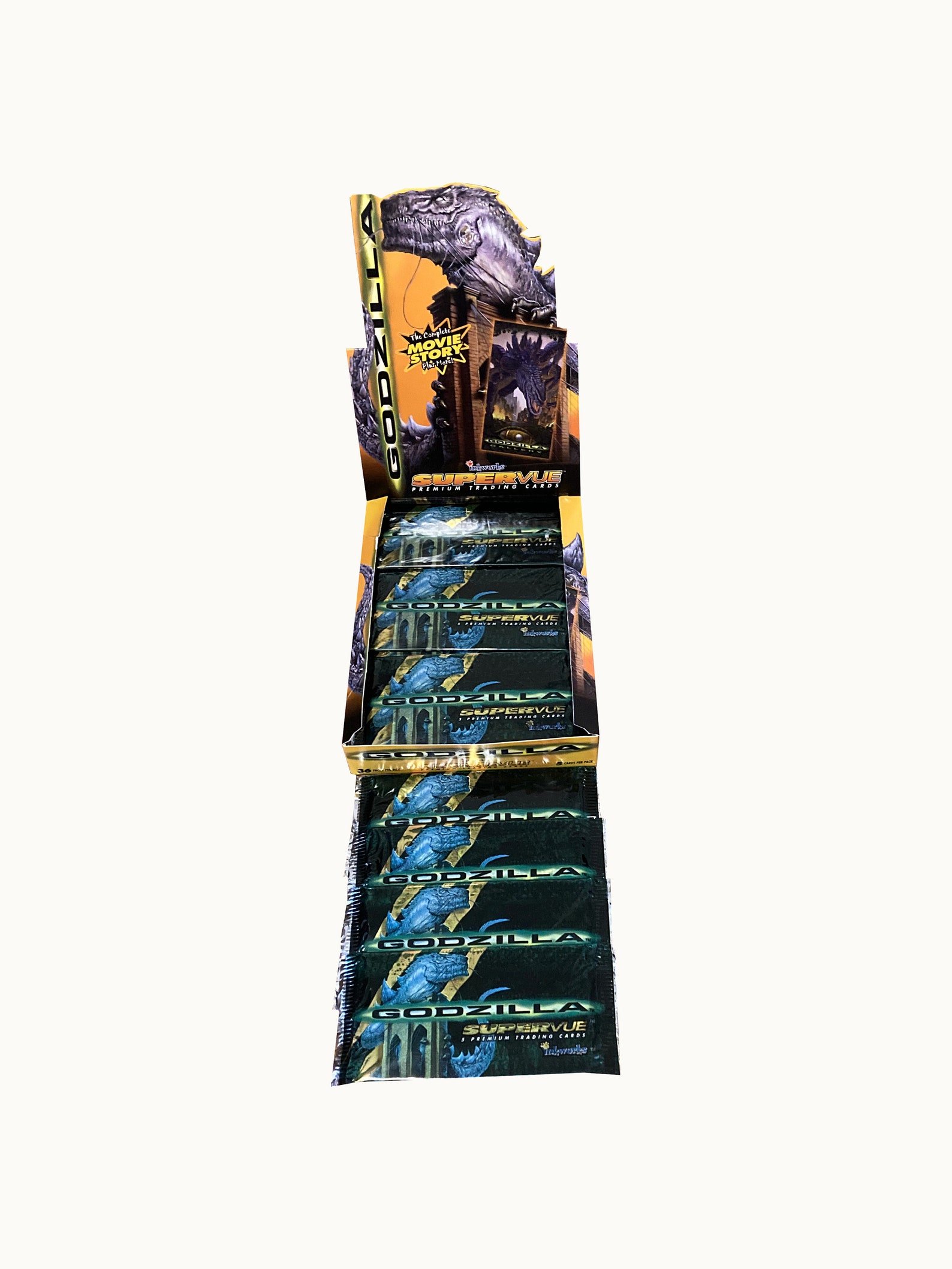 4 Packs of Godzilla Supervue Premium Movie Trading Cards. 5 - Etsy