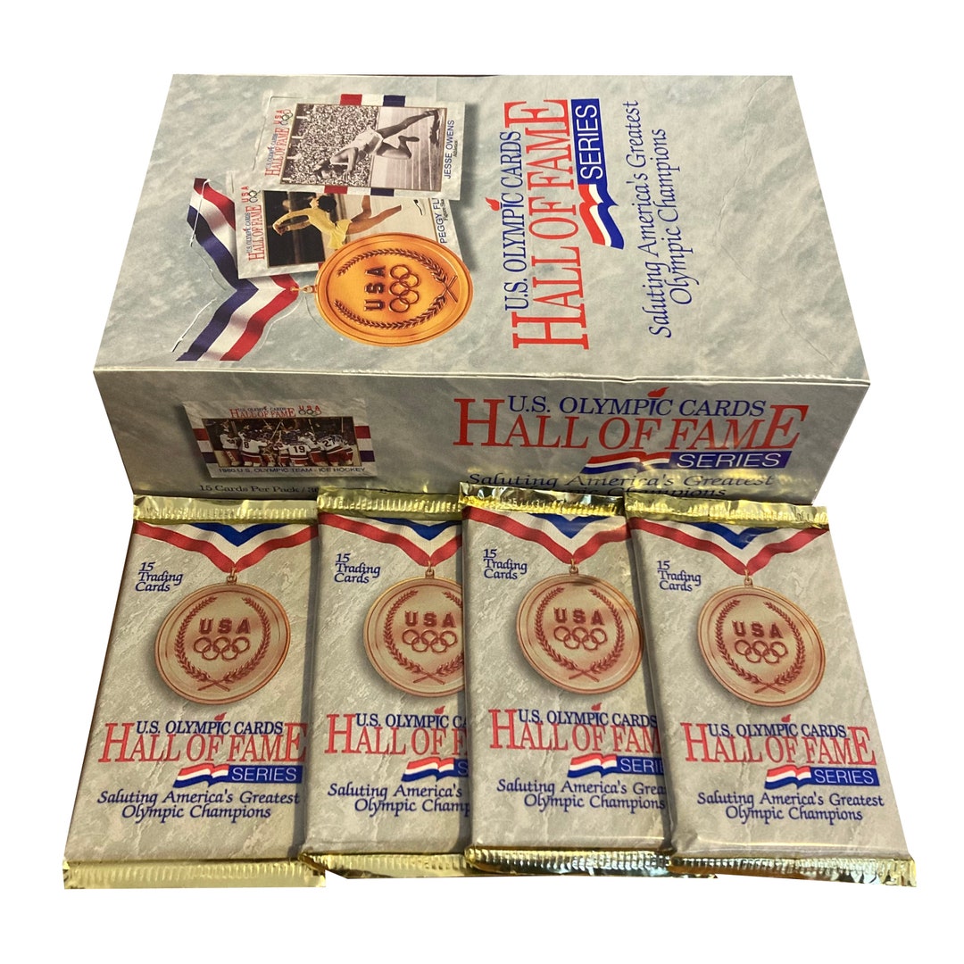 4 Packs of US Olympic Hall of Fame Collector Cards. Saluting America's ...