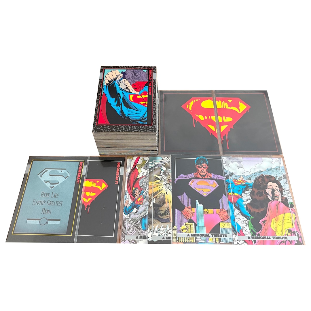 Doomsday : the Death of Superman Complete Set of 100 Vintage Trading ...