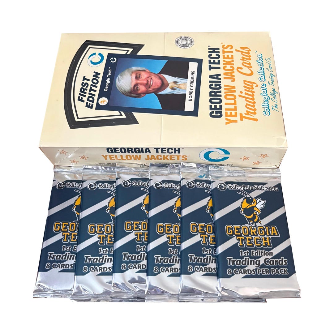 6 Packs of Georgia Tech Yellow Jackets Vintage Trading Cards. 8 Cards ...