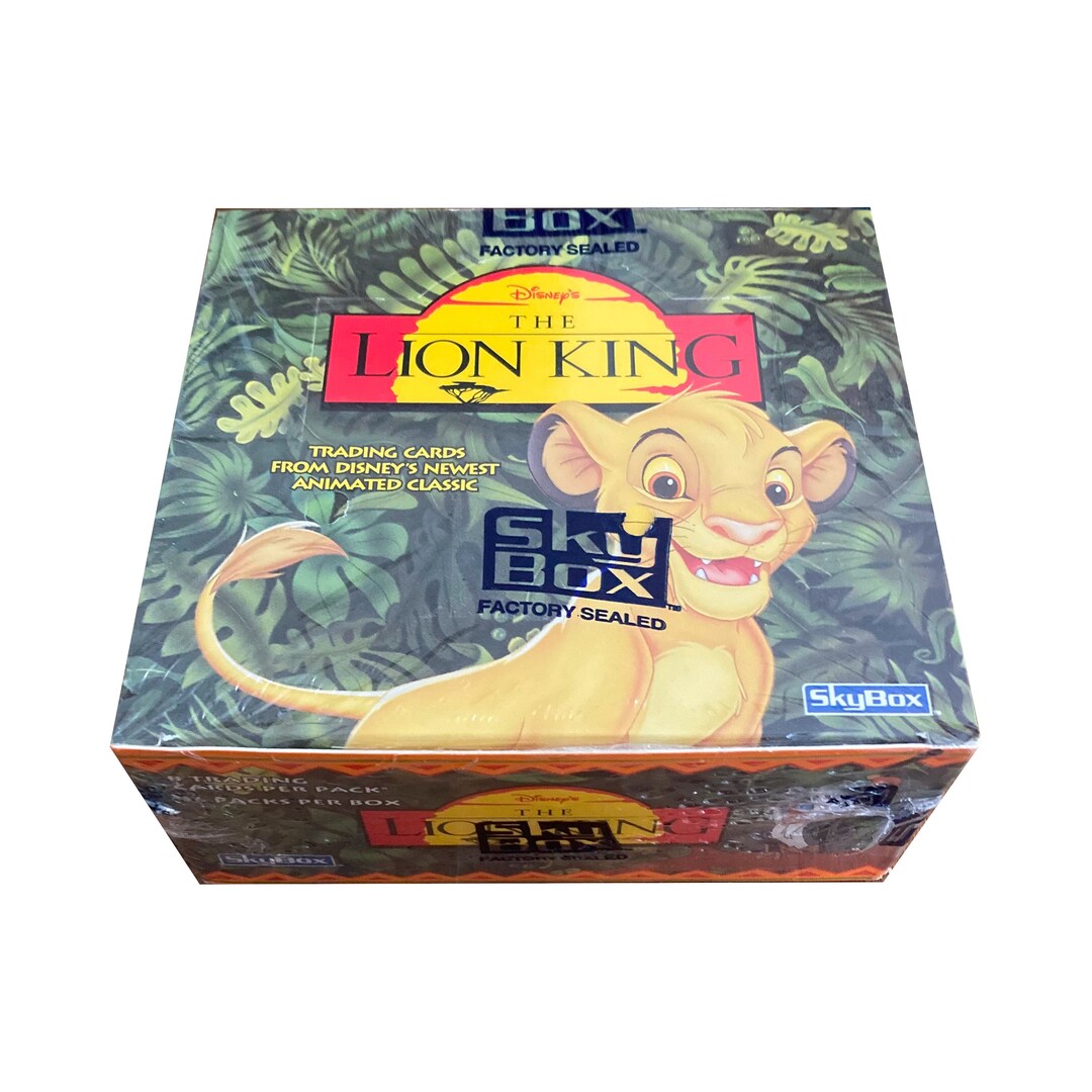 Factory Sealed Box of Disney's Lion King Series 1 Vintage Trading Cards ...