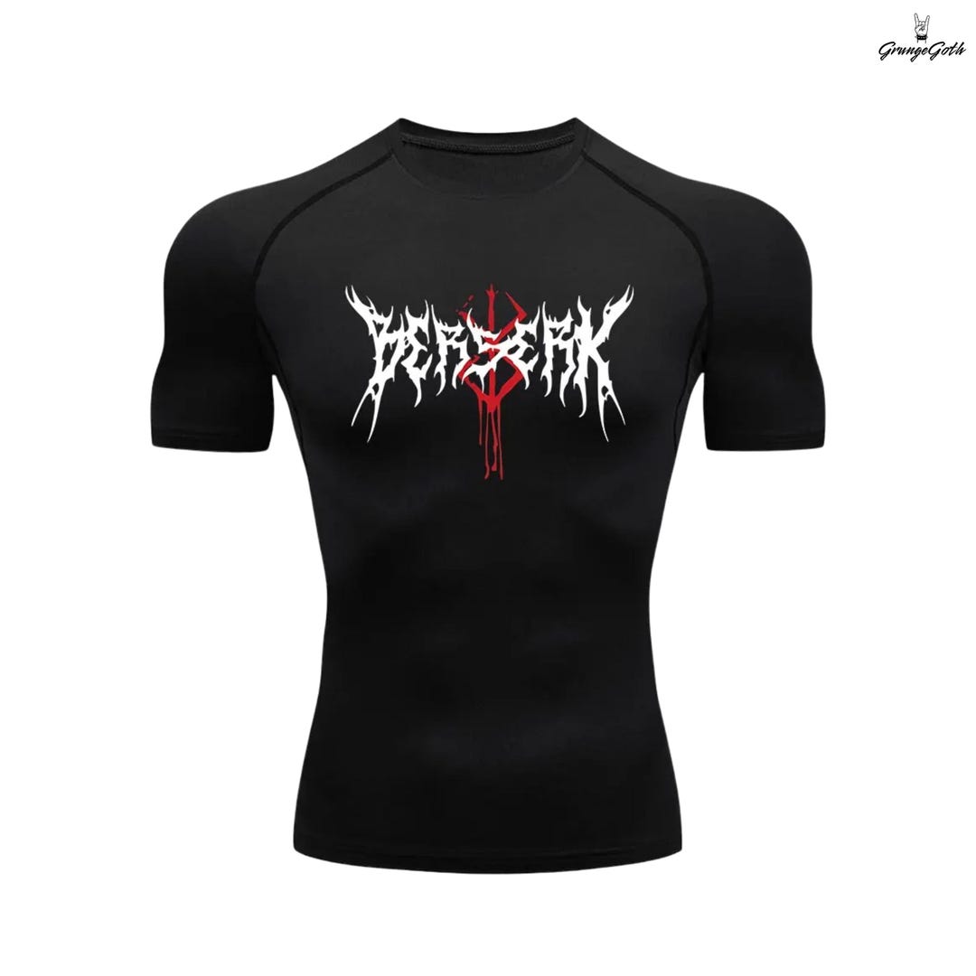 Berserk Anime Compression Shirt | Men's Gym Shirt | Athletic Fitness ...