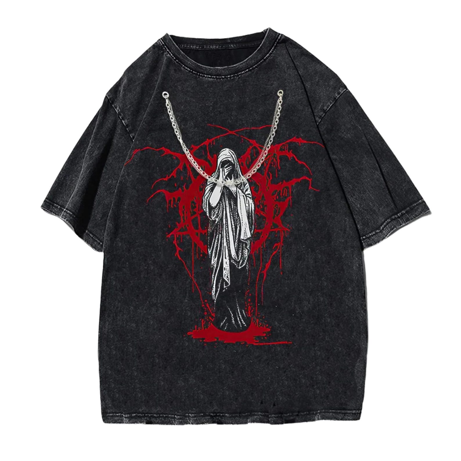 Gothic Dark T-shirts,y2k Grunge Clothing | 90s Aesthetic Retro Goth ...