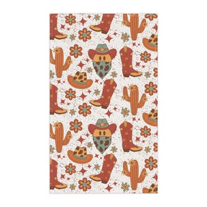 Pink Western Pattern, Digital Download, Howdy, Retro Cowgirl Pattern ...