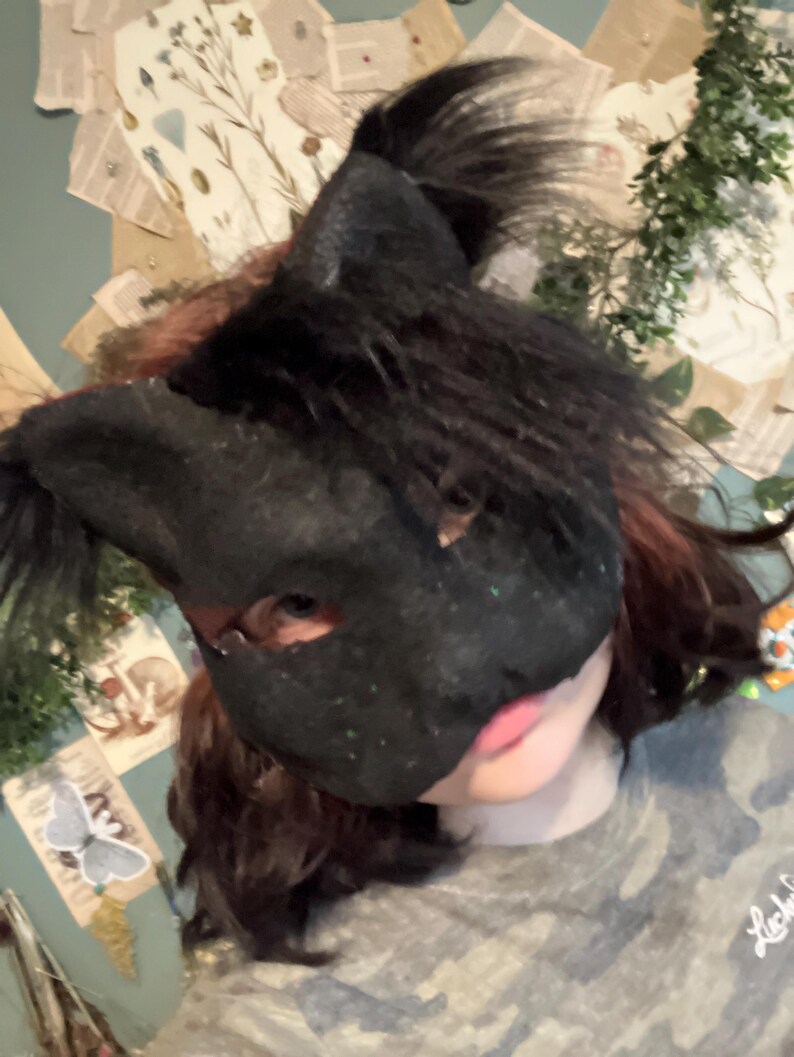 Emo/scean Furry/therian Cat Mask - Etsy