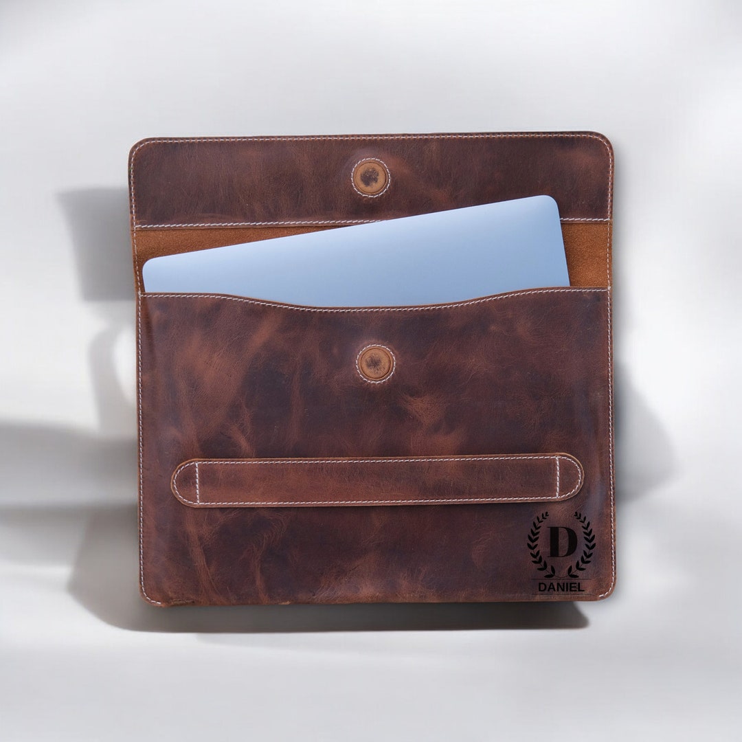 Personalized Leather MacBook Air Case Compatible With M1, M2 and M3 ...