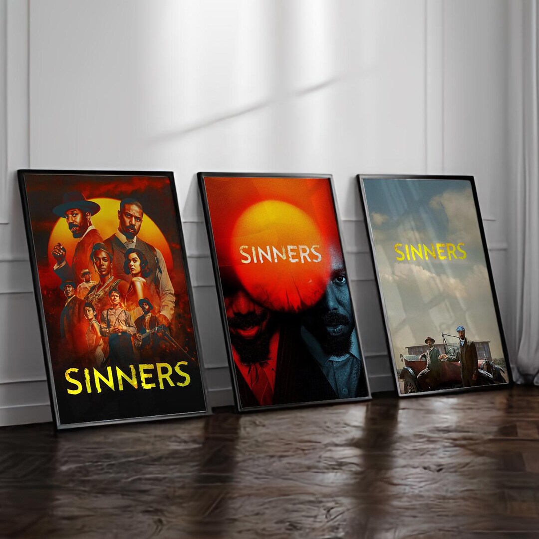 Sinners Poster, Movie Poster, Retro Decor Poster, Poster Gift, Home ...