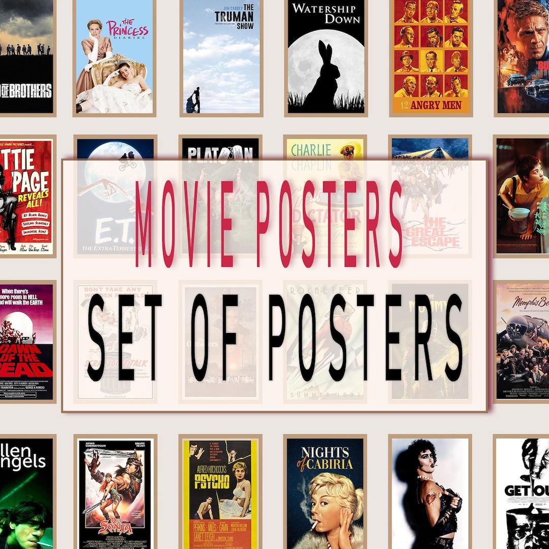 Movie Poster Collection - Multiple Movie Posters, Movie Poster Sets ...