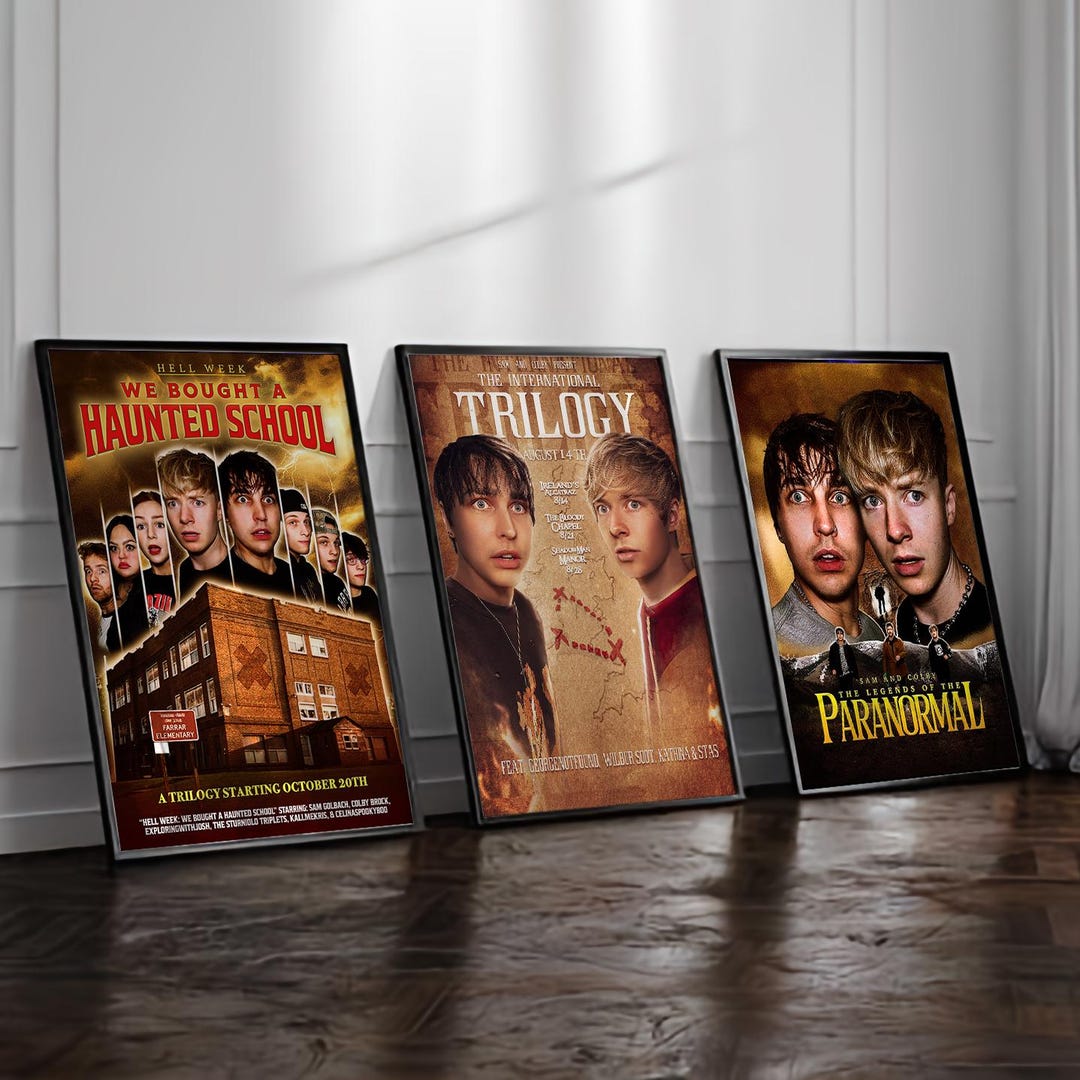 Sam and Colby Movie Poster, Wall Art, Vintage Living Room, Kitchen ...