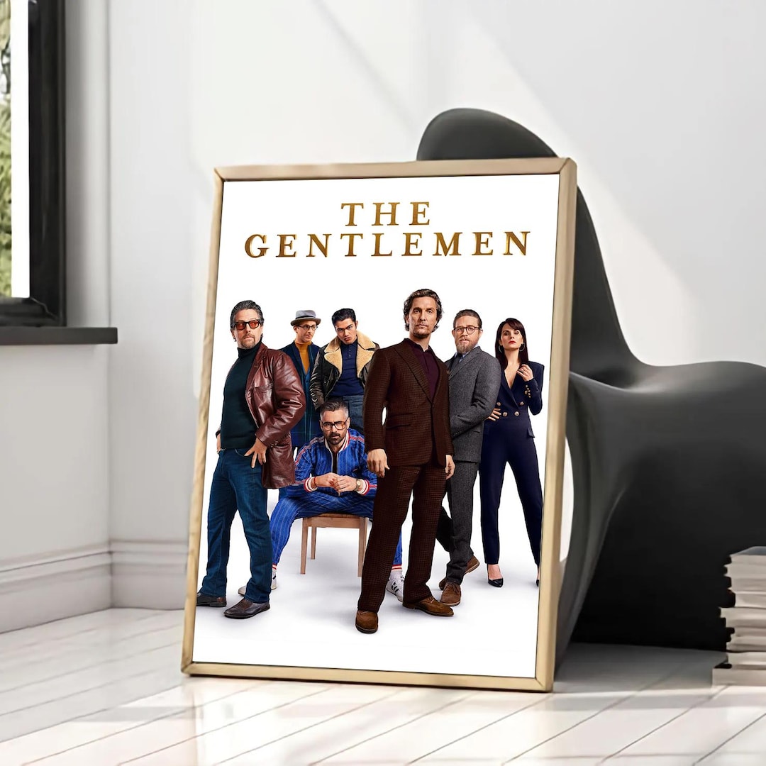 The Gentlemen Movie Poster, Retro Decor Poster, Poster Gift, Home Wall ...