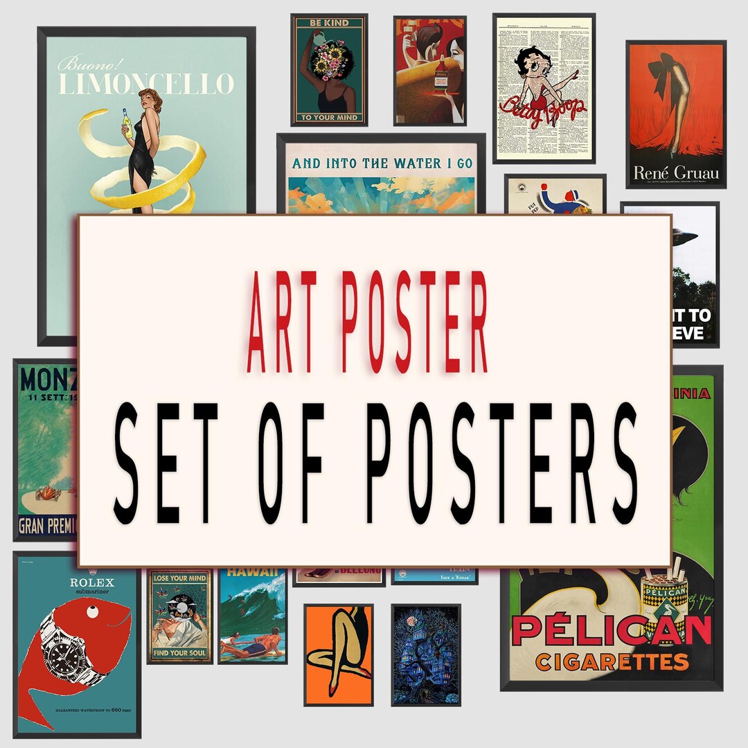 Art Poster Series - Multiple Art Posters, Art Poster Collection, Home ...