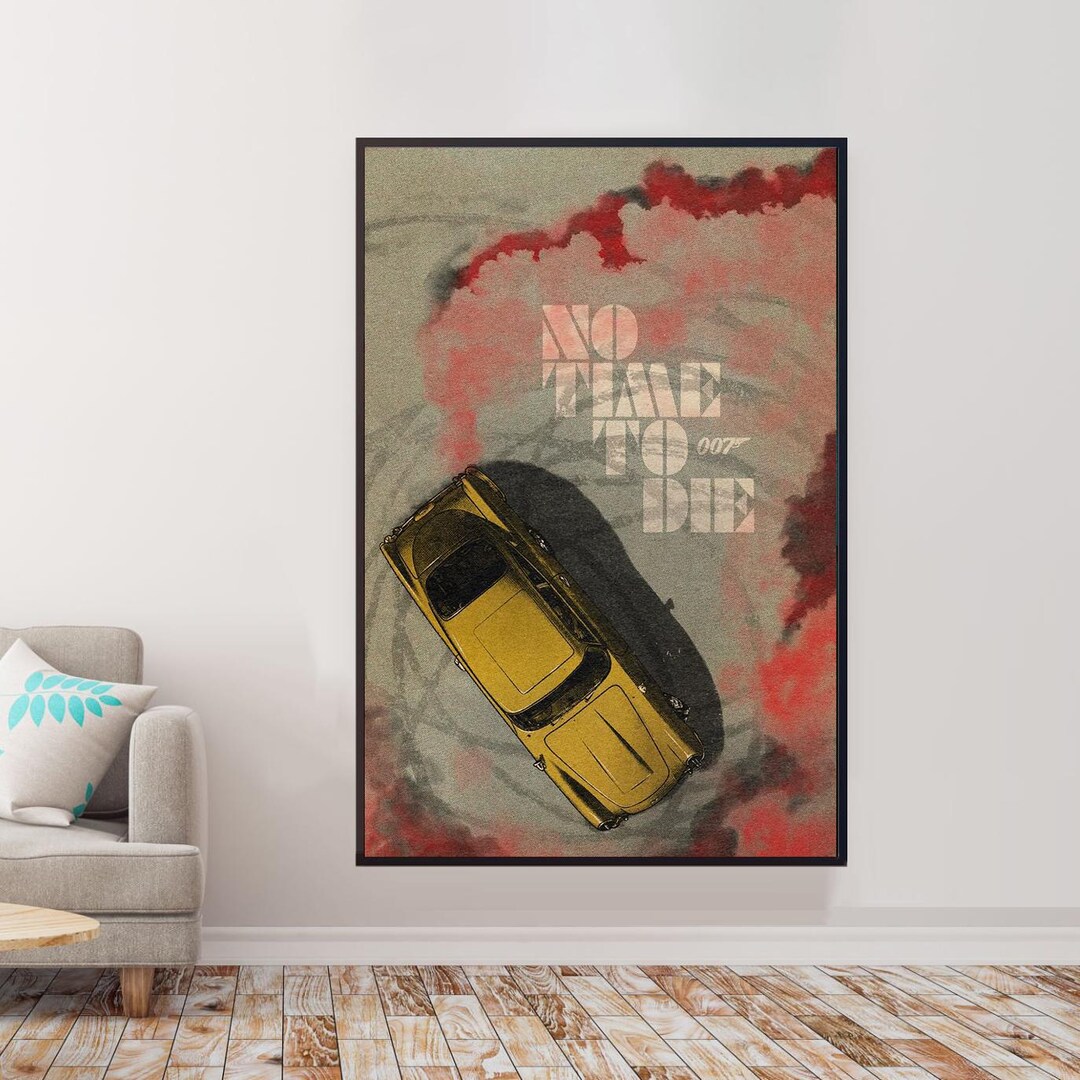 NO Time to Die Poster-high Quality Canvas Movie Poster - Wall Art-home ...