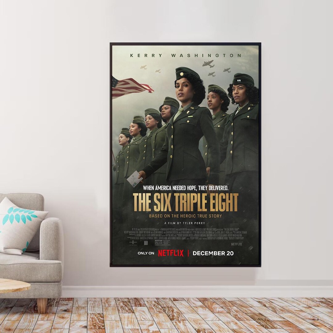 The Six Triple Eight Movie Poster, Retro Decor Poster, Poster Gift ...