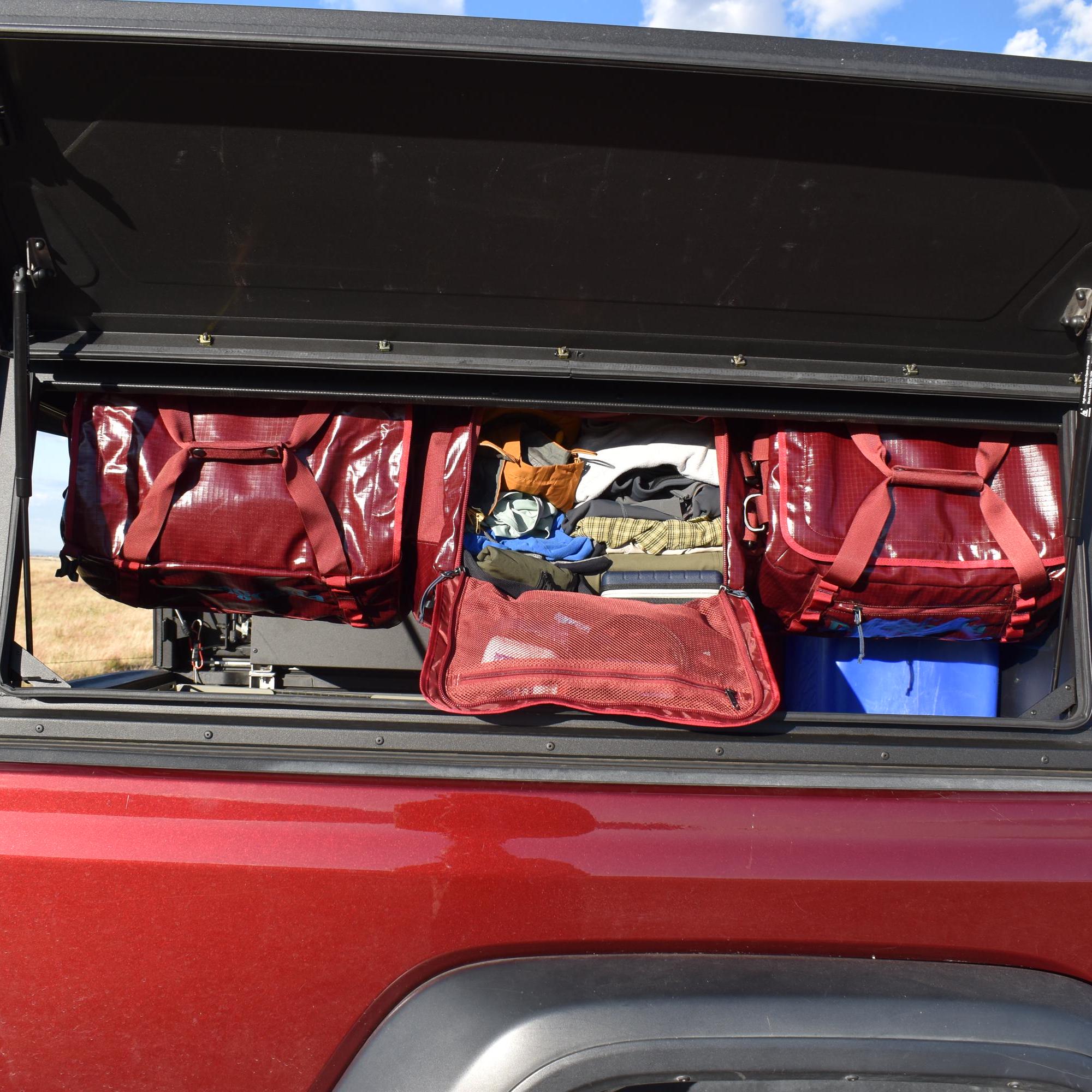 Alu-cab - Hang Duffels as Cabinets Instead of Bins. Overlanding and ...