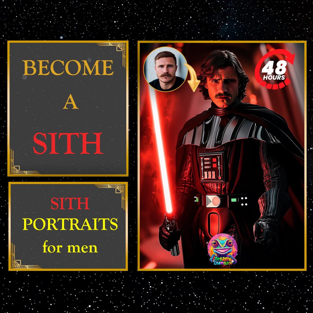 Custom Sith Portrait for Men! | Canvas & Poster | A Custom STAR WARS ...