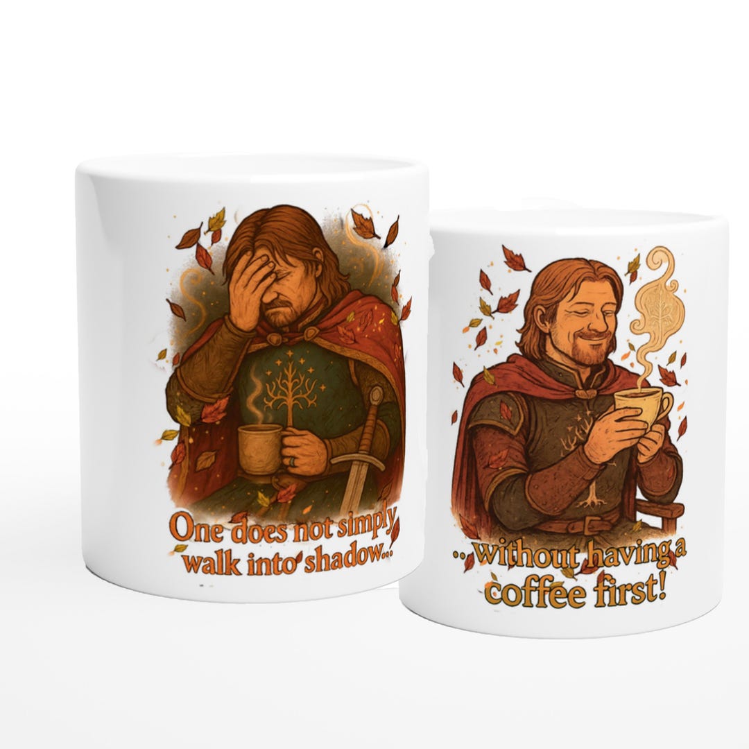 Funny Boromir Coffee Mug | LOTR Parody Gift for Tolkien Fan - Etsy