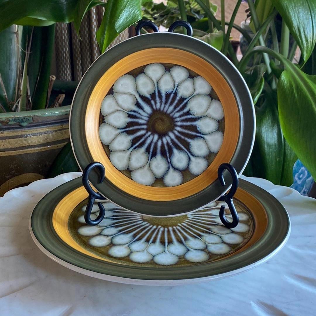 Set of Electra Jupiter Stoneware Plates 1970’s - Atomic Starburst MCM ...