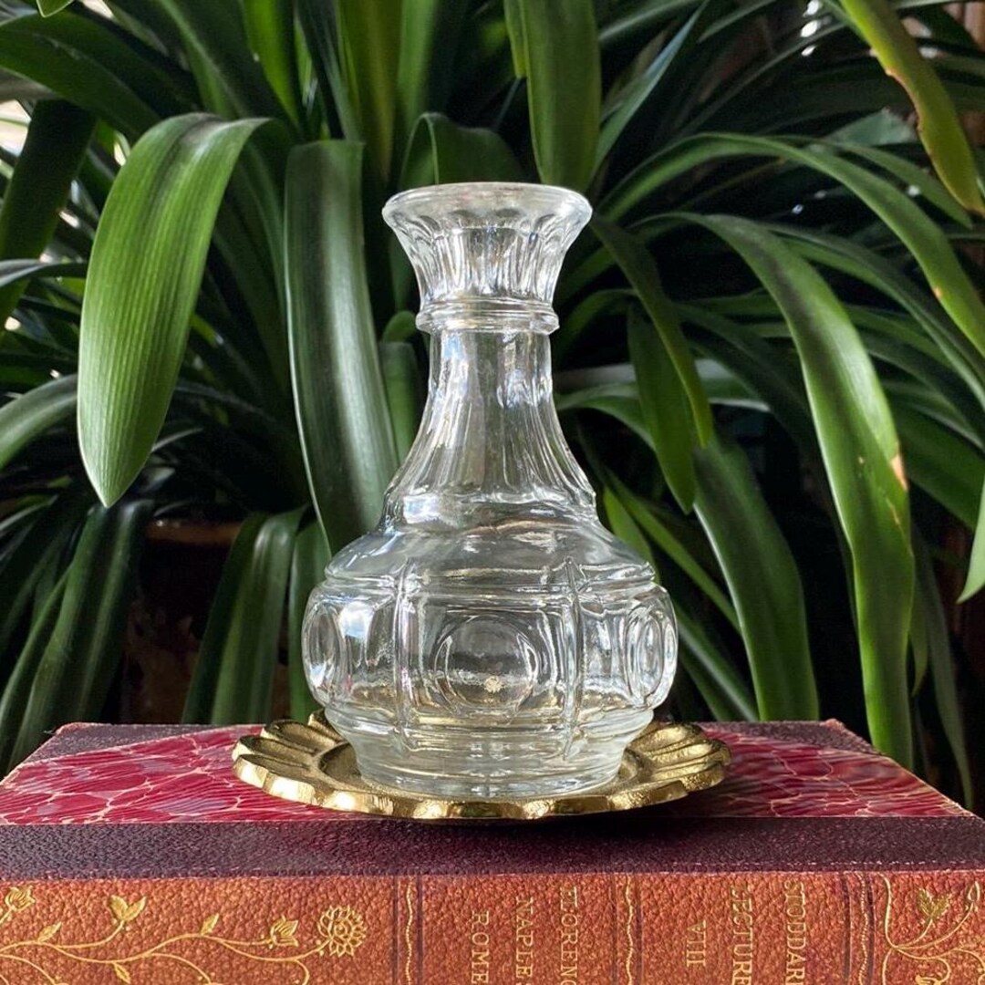 Vintage Wheaton Glass Bullseye Thumbprint Embossed Bud Vase - USA 1970 ...