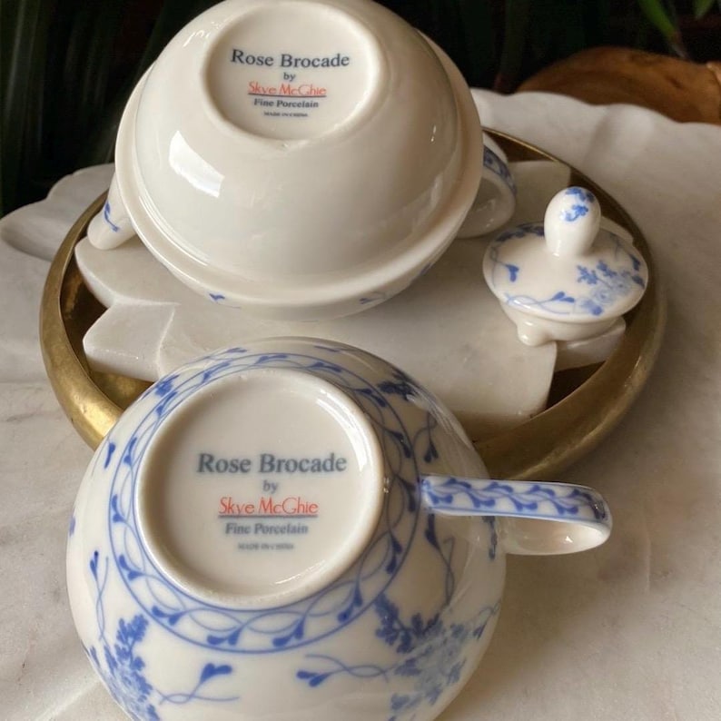 Vintage Skye Mcghie Tea for One Set – Rose Brocade Porcelain Stacking ...