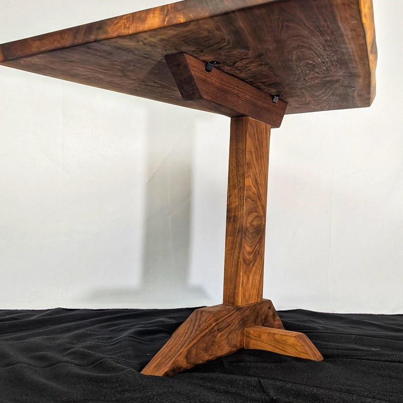 Handcrafted Live Edge Walnut Side Table - Etsy