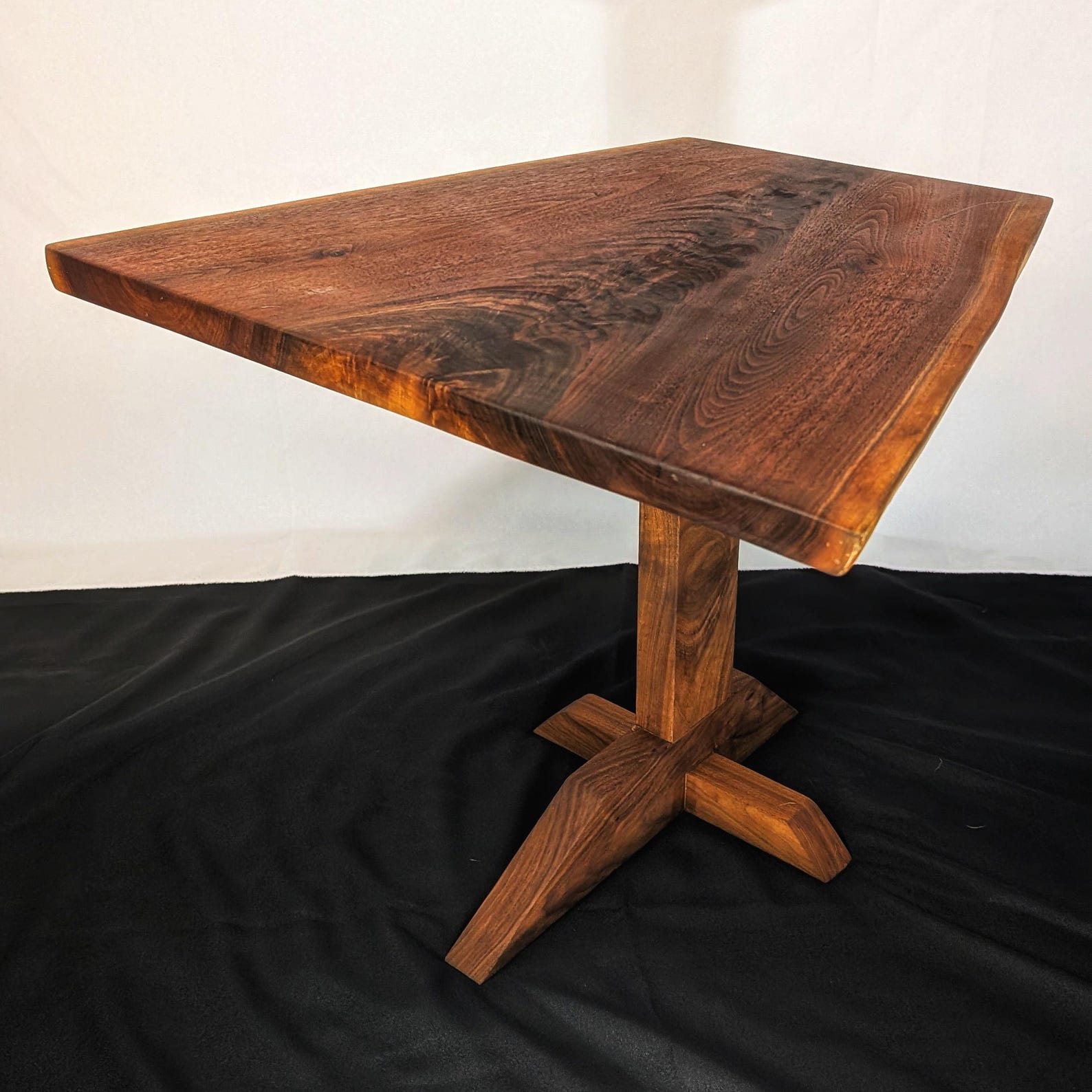 Handcrafted Live Edge Walnut Side Table - Etsy