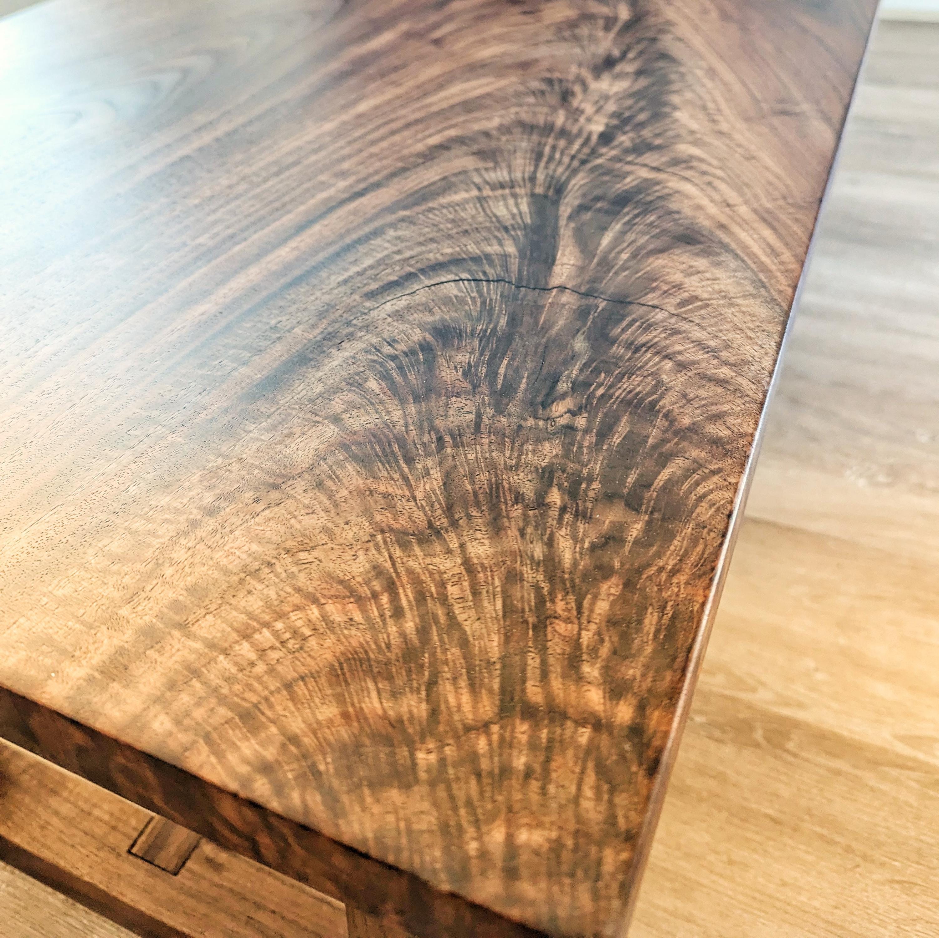 Modern Claro Walnut Coffee Table - Etsy