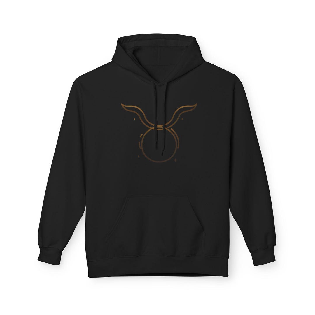Taurus Zodiac Hoodie, Minimal Taurus Symbol Hoodie, Celestial ...