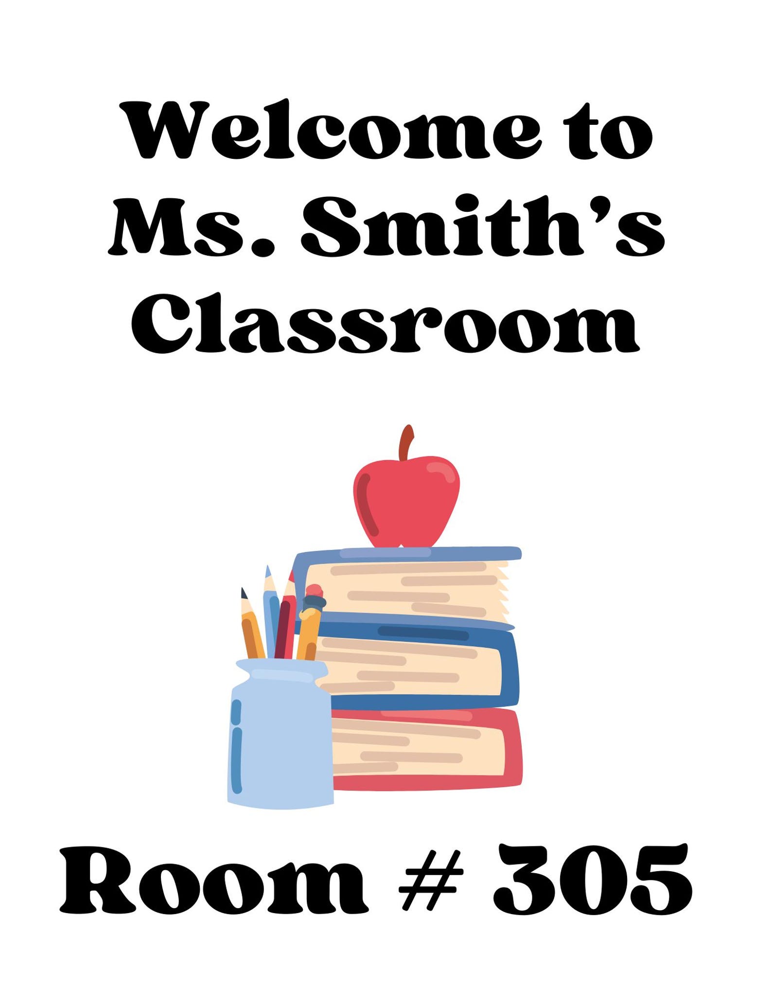 Printable Classroom Welcome Sign | Teacher Door Decor | Editable Back ...