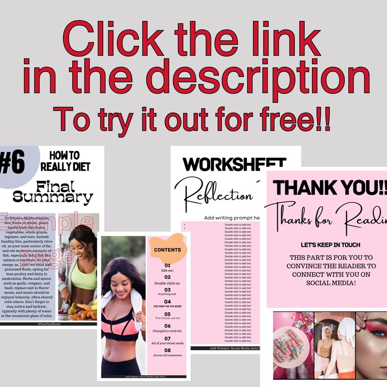 E-book Template, Digital Download, Editable Ebook, Canva Template, DIY ...