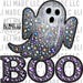 Boo Ghost Faux Iridescent Rhinestones - PNG Digital Download - Shirts ...
