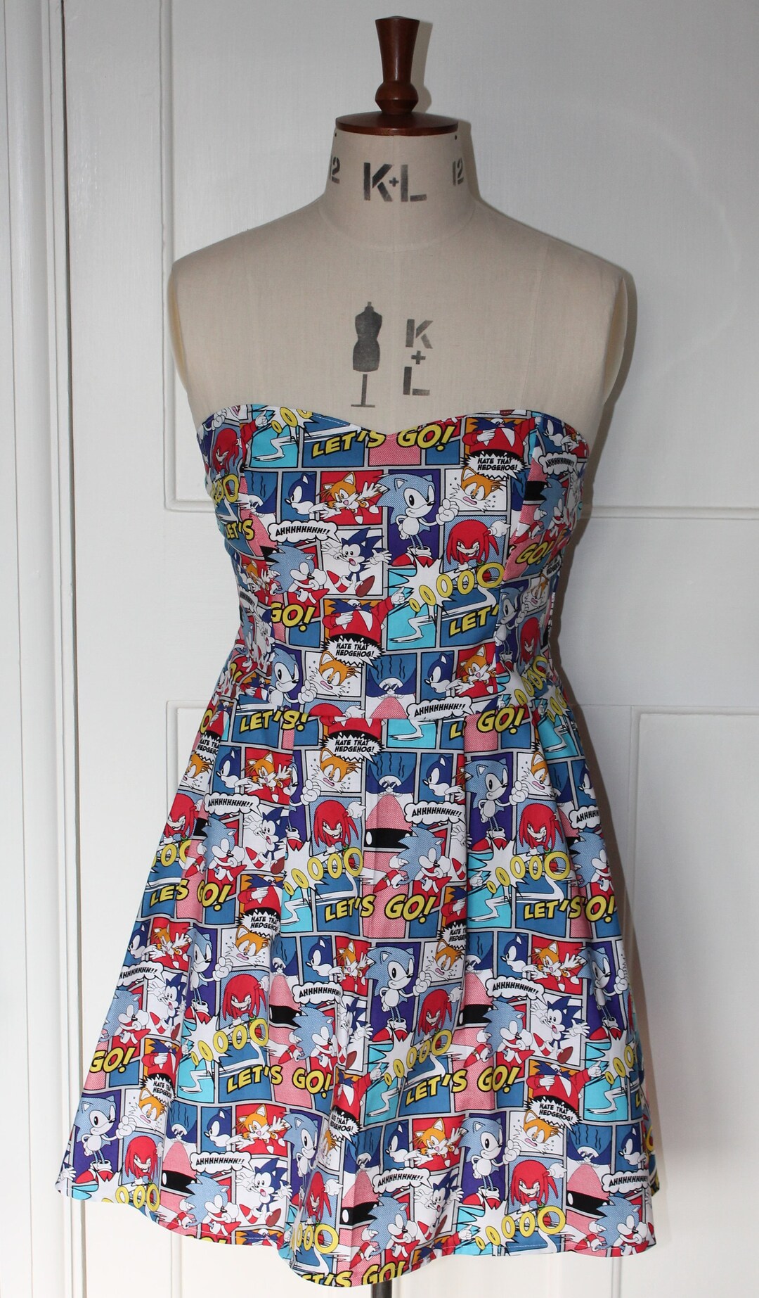 Sonic the Hedgehog Comic Sweet Heart Dress - Etsy