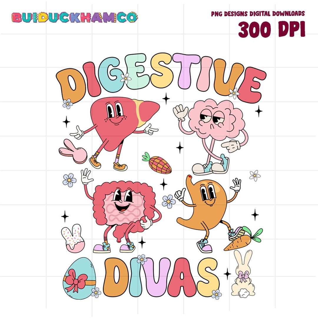 Digestive Divas Gastroenterology Png, Easter Day Gastro Crew Png ...