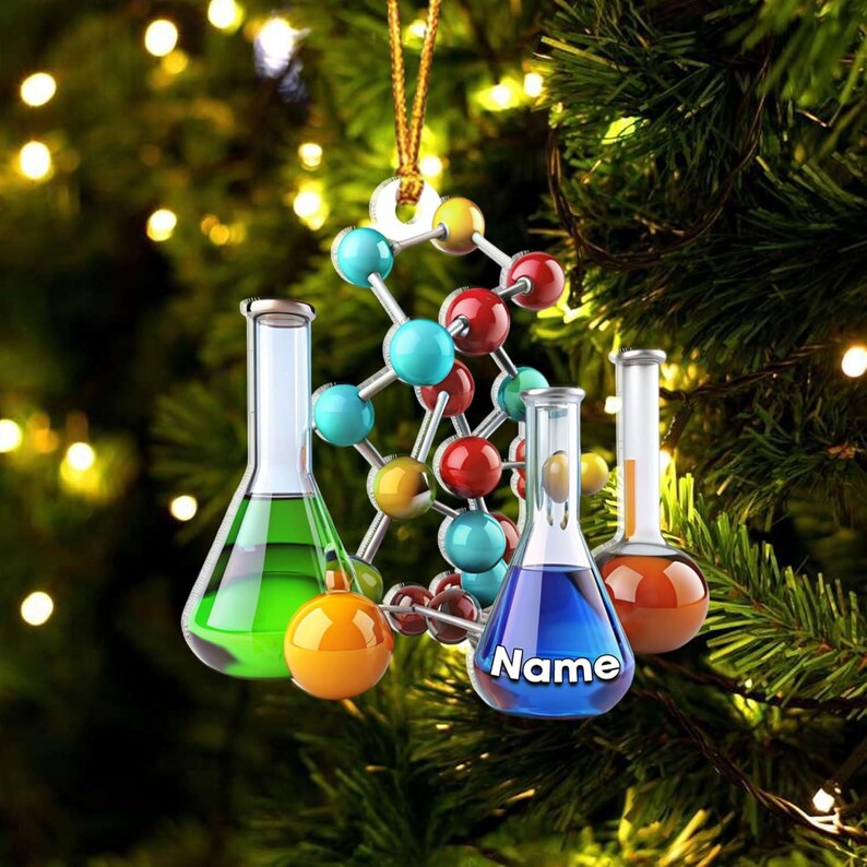 Personalized Chemistry Ornaments for Christmas Tree, Chemistry ...